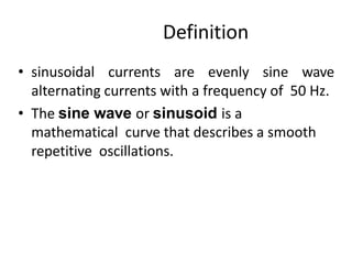 Sinusoidalcurrent | PPTX