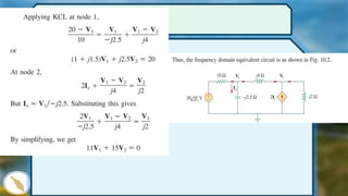 Sinusoidal steady state analysis | PPT