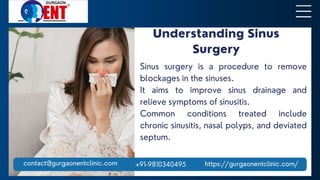 Uncover the Best Sinus Surgery Experts in Gurgaon | PPT