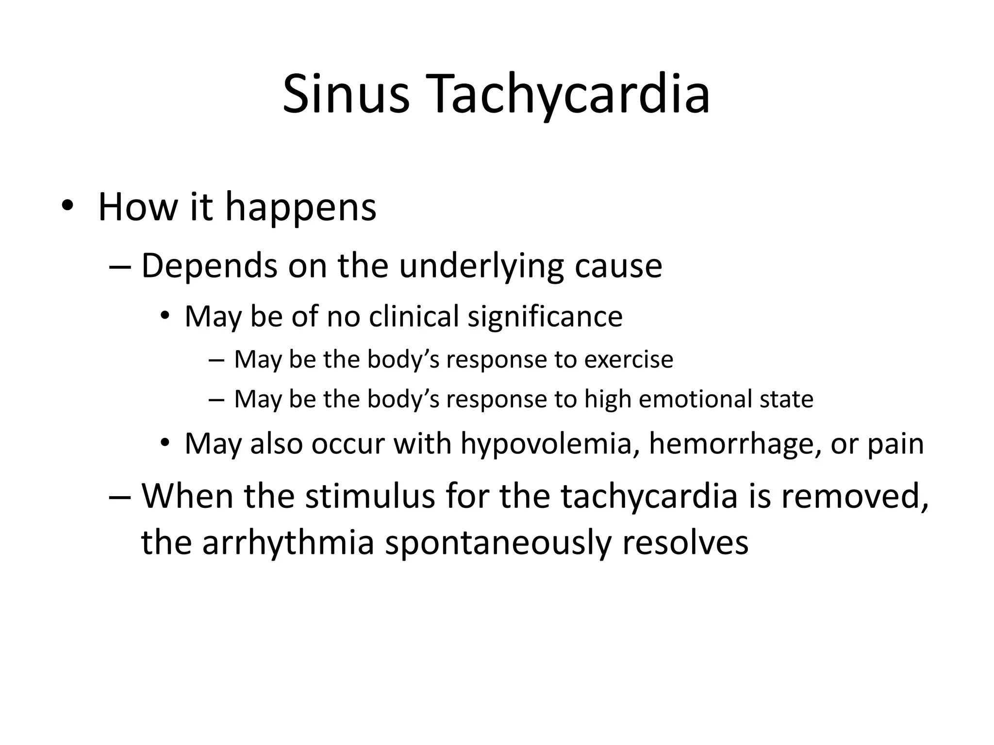 Sinus tachycardia | PPTX