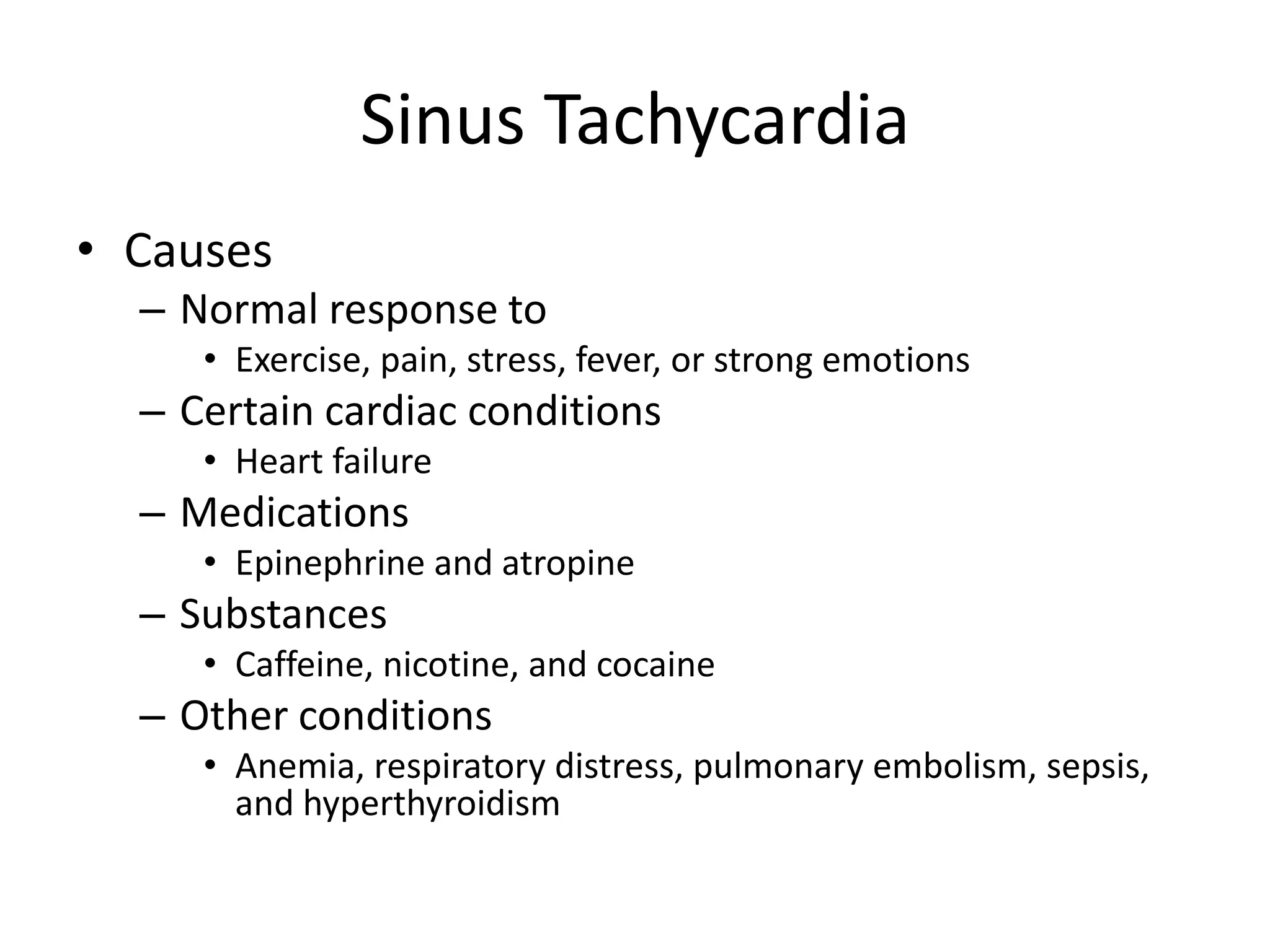Sinus tachycardia | PPTX