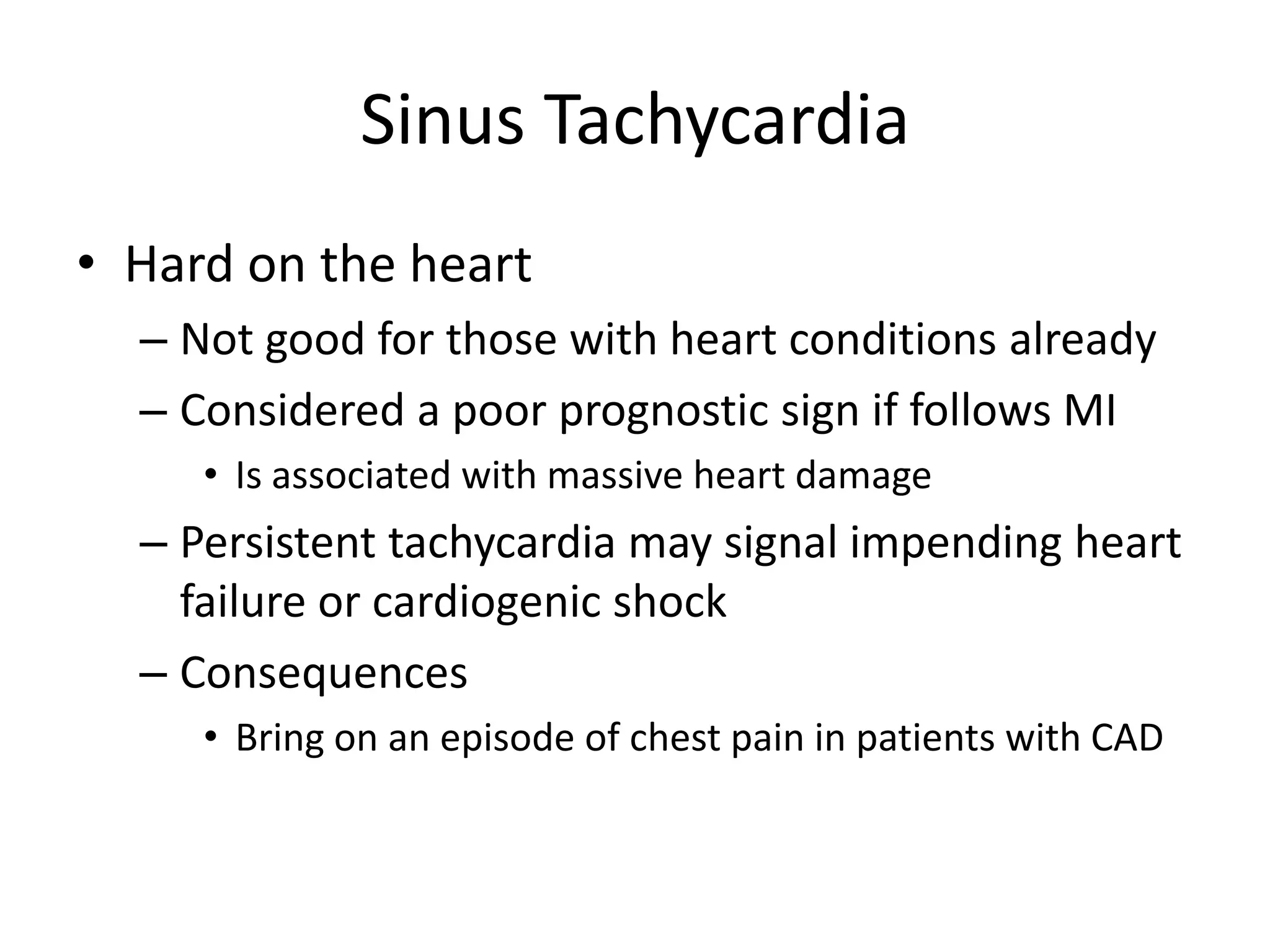 Sinus tachycardia | PPTX