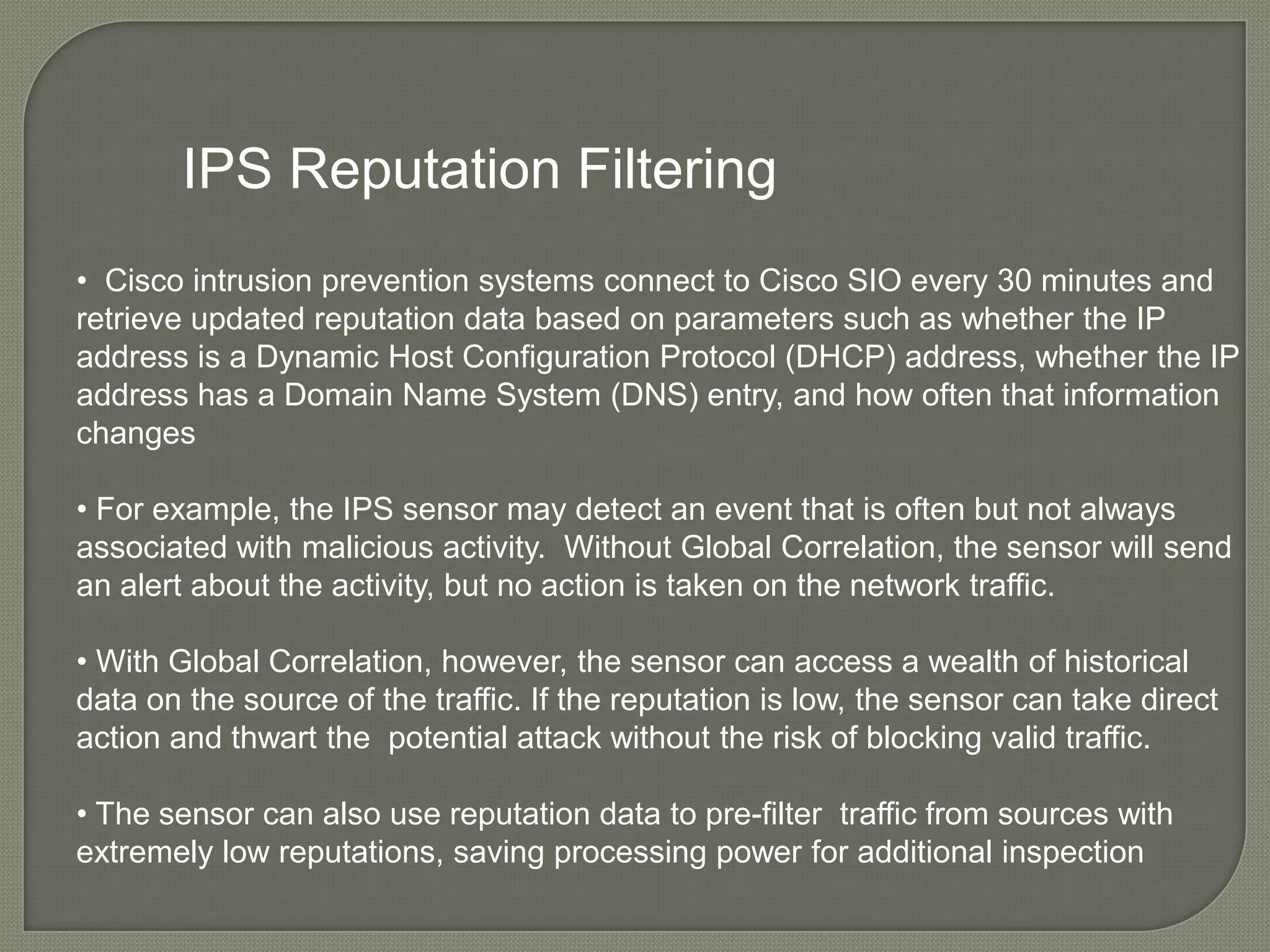 CISCO SECURITY INTELLIGENCE OPERATIONS SIO | PPTX | Internet | Computing