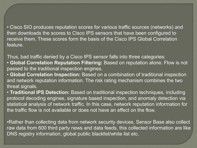 CISCO SECURITY INTELLIGENCE OPERATIONS SIO | PPT