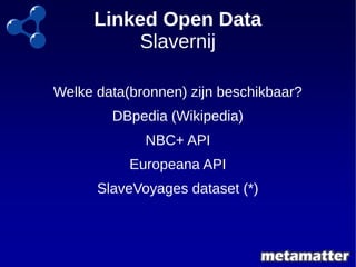Slavernij Linked Open Data | PPT