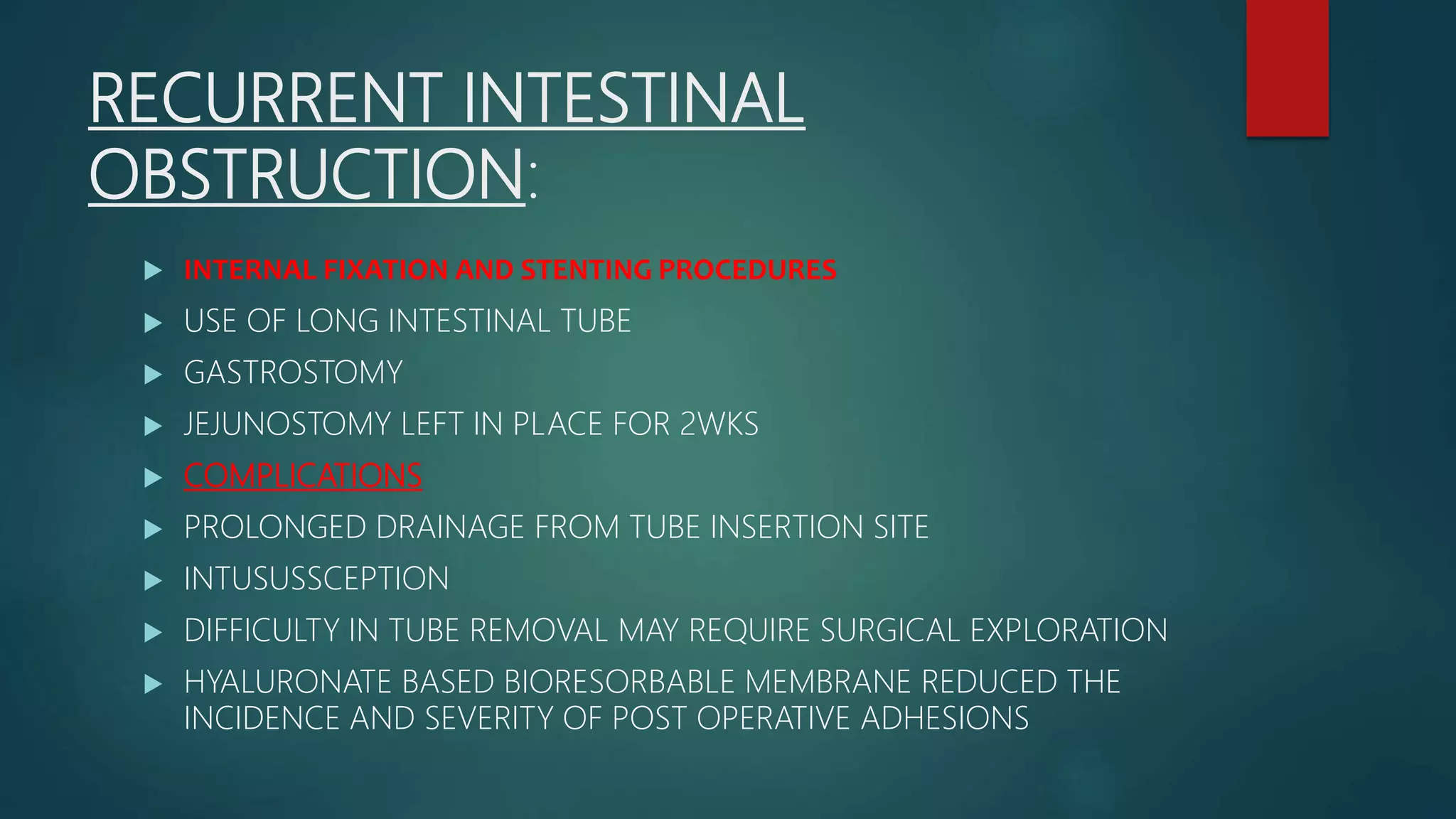 Small bowel obstruction obstruction | PPTX