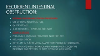 Small bowel obstruction obstruction | PPTX