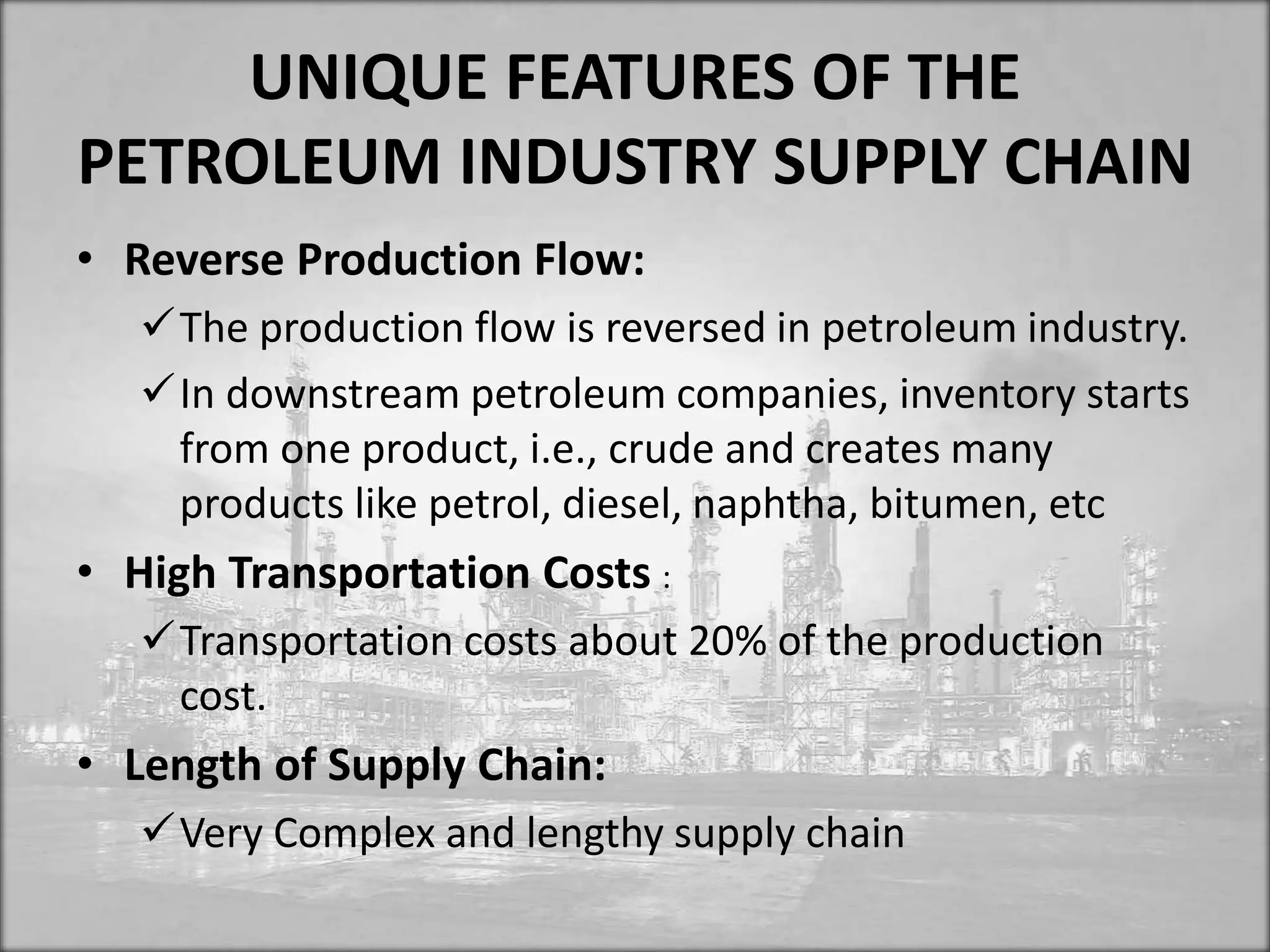 Supply Chain - Petroleum | PPTX