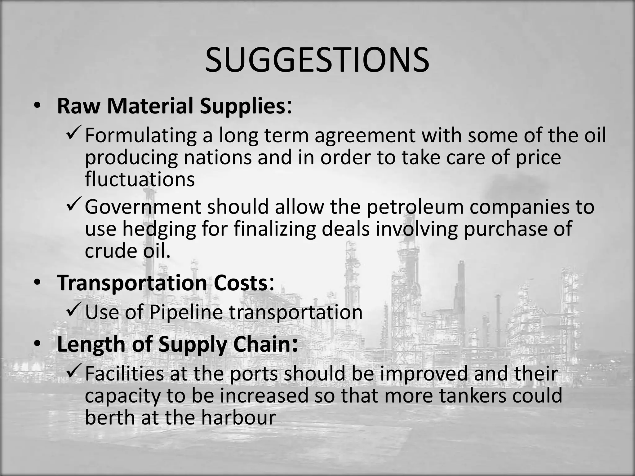 Supply Chain - Petroleum | PPTX