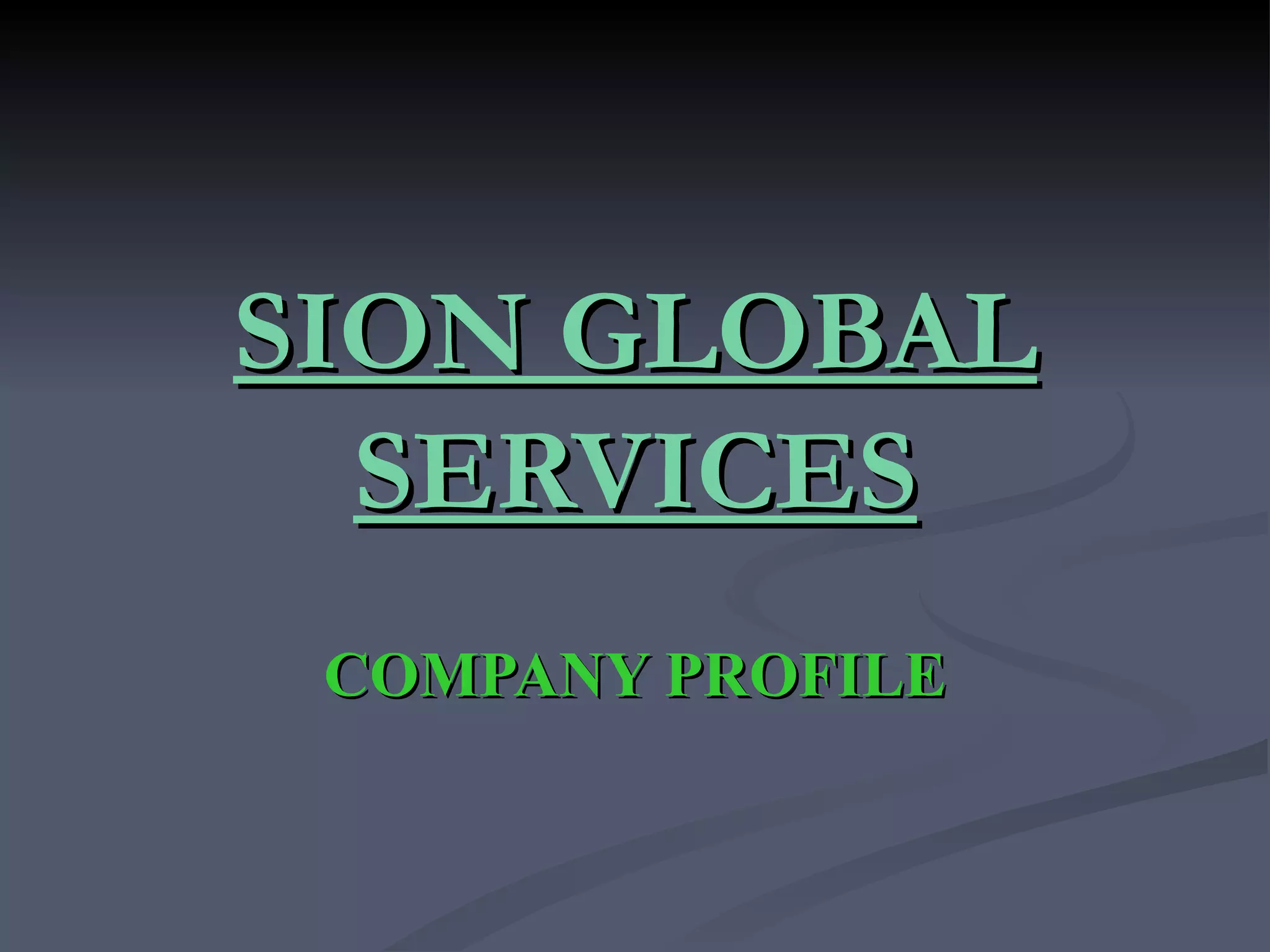 Sion company-profile | PPT