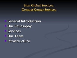Sion company-profile | PPT | Telecommunications Industry | Industries