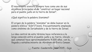 El Sionismo | PPTX