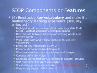 Siop model-and-research-findings | PPT
