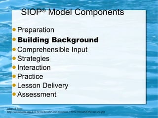 Siop presentation schnee | PPT