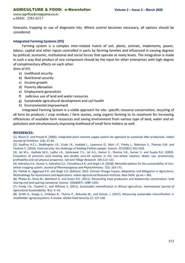 Sustainable intensification options for rice-wheat system | PDF