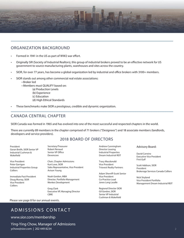 SIOR Membership Package | PDF