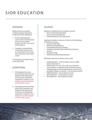 SIOR Membership Package | PDF