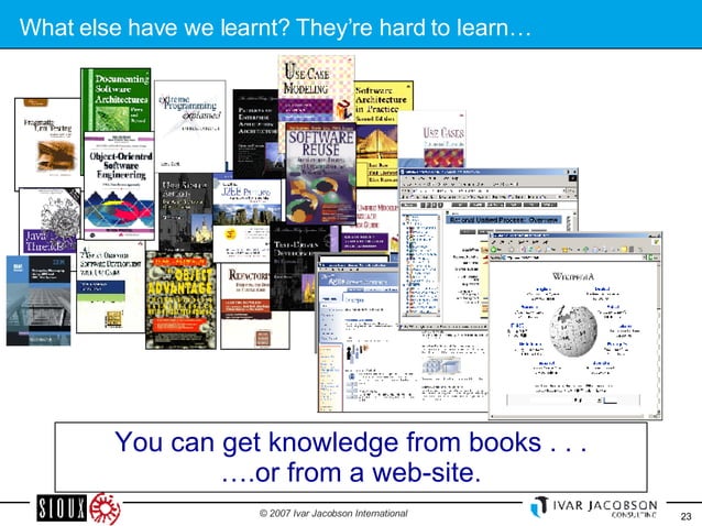 Sioux Hot-or-Not: Essential Unified Process (Ivar Jacobson) | PPT