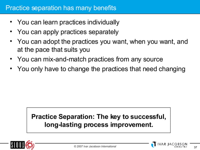 Sioux Hot-or-Not: Essential Unified Process (Ivar Jacobson) | PPT