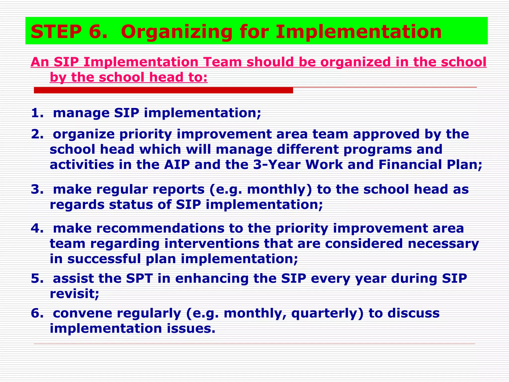 School Improvement Plan | PPT