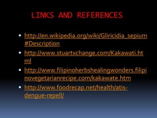 mosquito killer kakawate | PPT