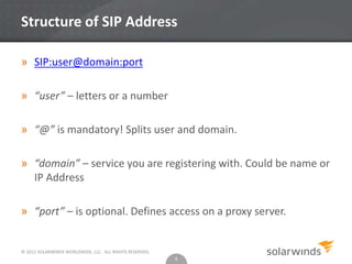 Introduction into SIP protocol | PPTX