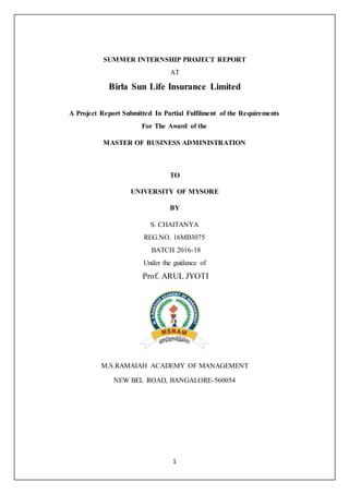 SUMMER INTERNSHIP PROJECT REPORT | DOCX