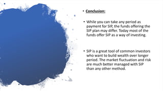 Sip(systematic investment plan) | PPTX