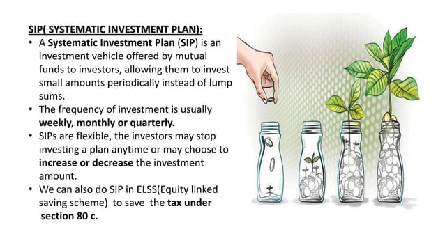 Sip(systematic investment plan) | PPTX | Stocks and Bonds | Personal Investing