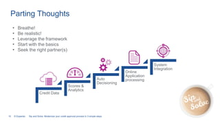 Modernizing the credit approval process in 3 simple steps - Sip and ...