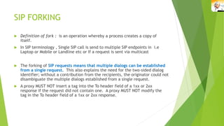 SIP: Call Id, Cseq, Via-branch, From & To-tag role play | PPTX