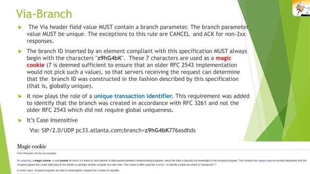 SIP: Call Id, Cseq, Via-branch, From & To-tag role play | PPTX