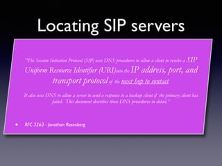 SIP and DNS - federation, failover, load balancing and more | PDF | Web Hosting | Internet