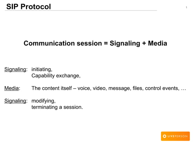 SIP - Introduction to SIP Protocol | PPTX | Computer Networking | Computing