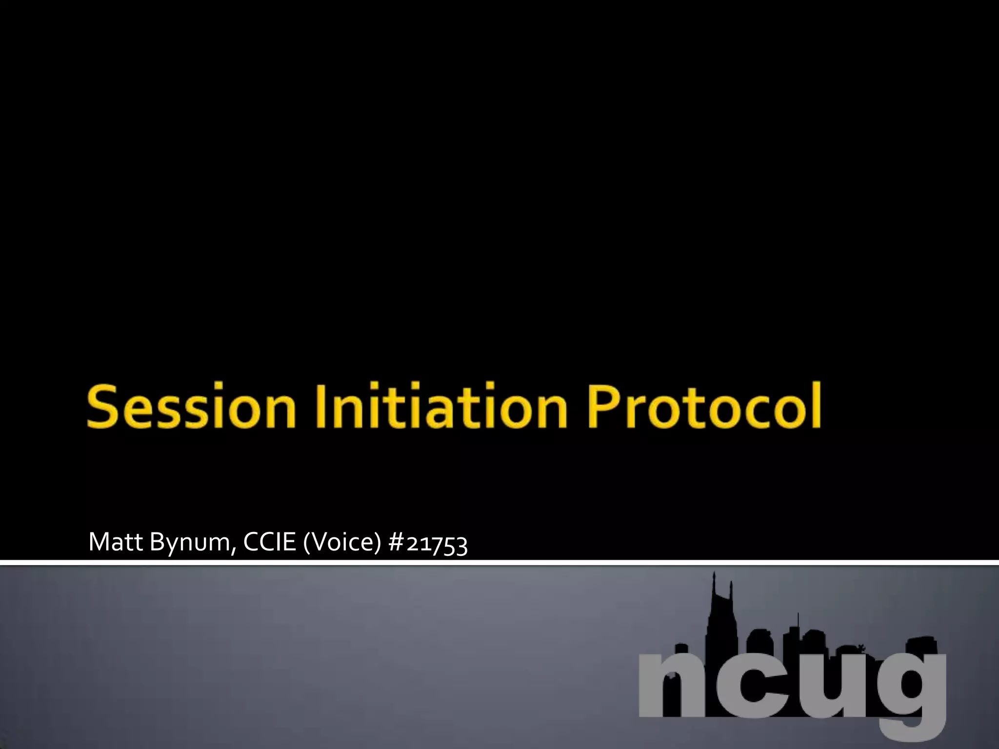 Session Initiation Protocol | PPTX