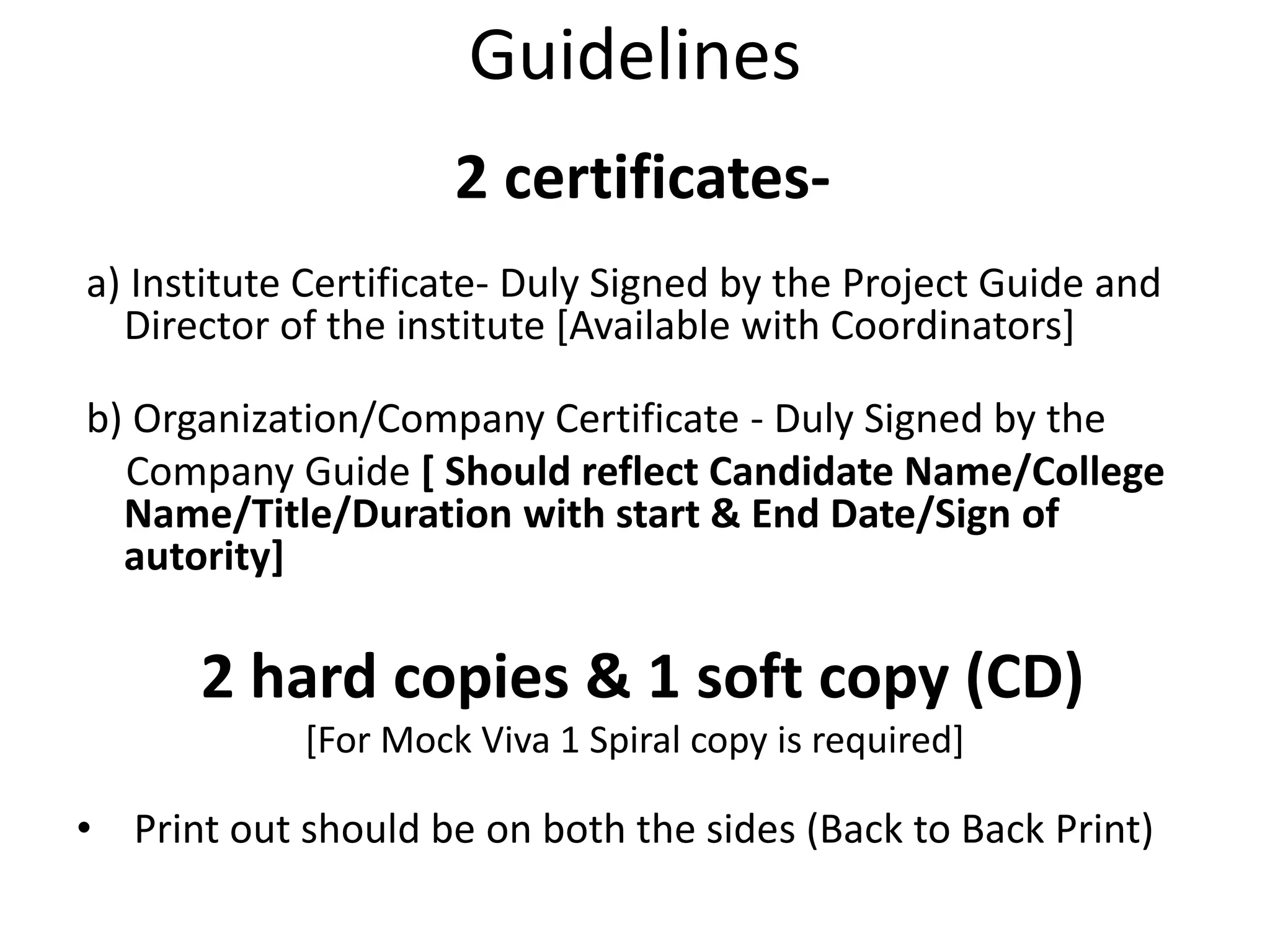 Summer Internship/Project Report Writing & Viva Guidelines By Prof ...