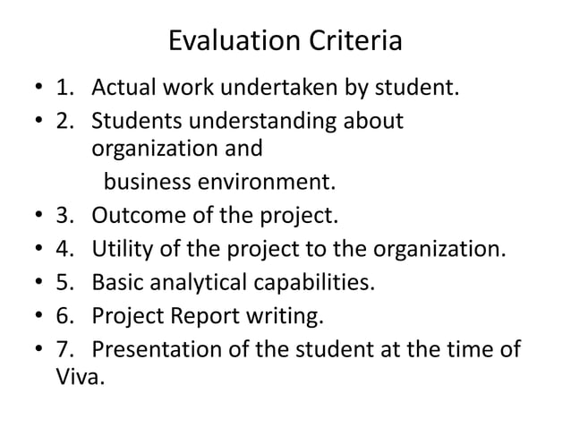Summer Internship/Project Report Writing & Viva Guidelines By Prof ...