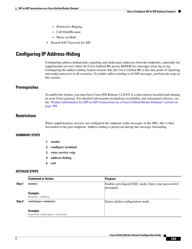 SIP-to-SIP Connections on a Cisco Unified Border Element | PDF