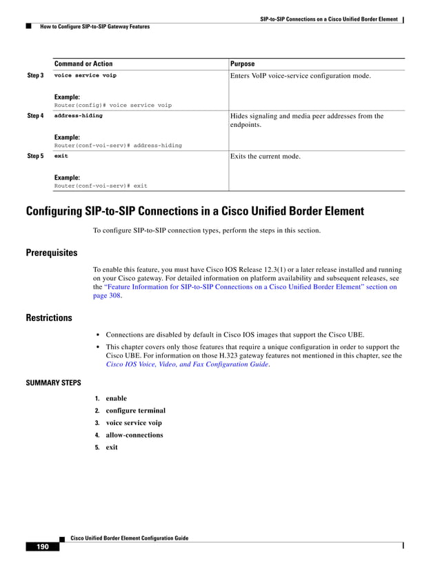 SIP-to-SIP Connections on a Cisco Unified Border Element | PDF