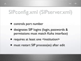 Koha Integration: RFID and SIP2 | PDF