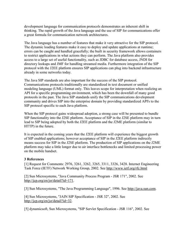 Sip and the java platforms | PDF