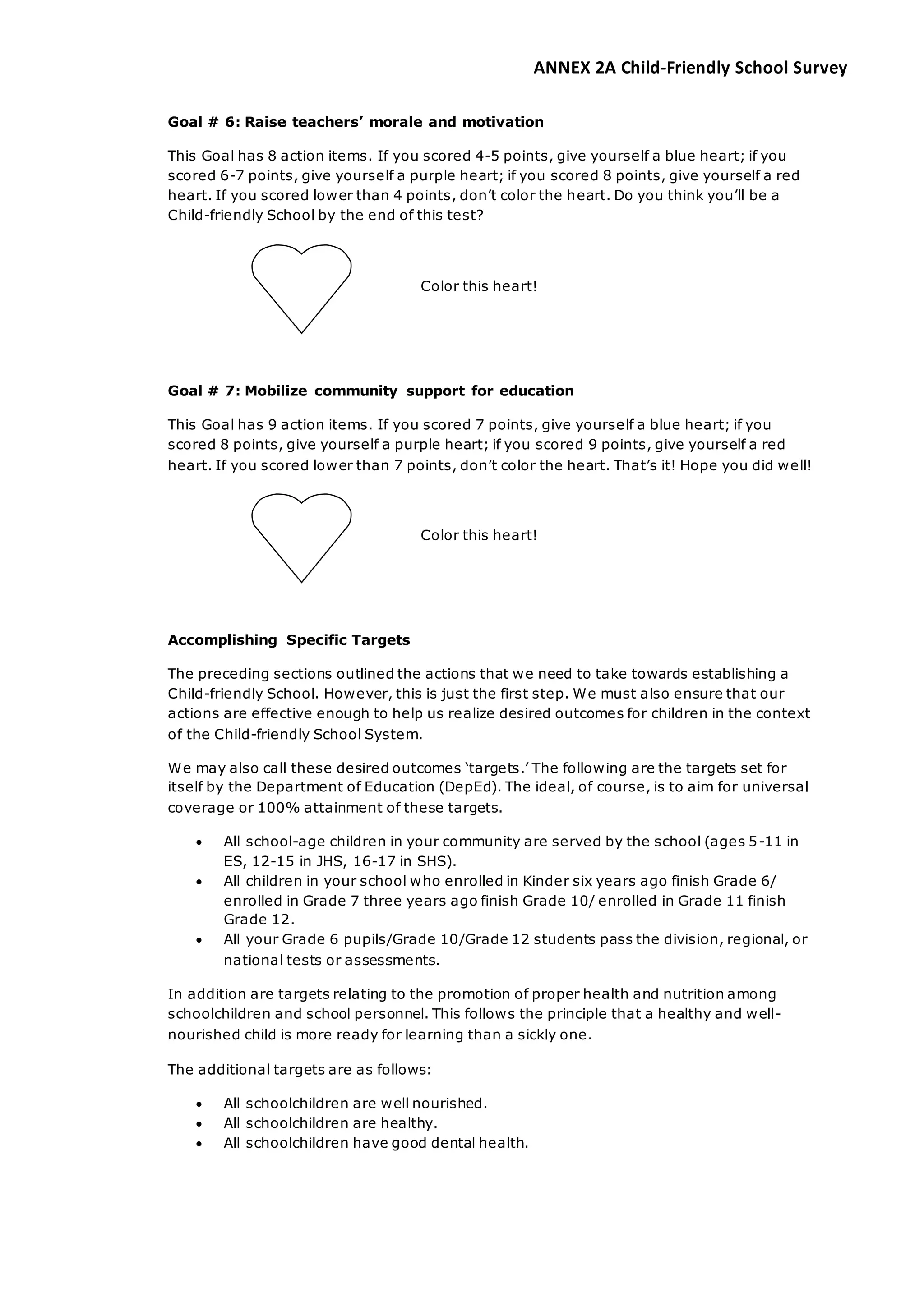 Sip annex 2 a child-friendly school survey | DOCX