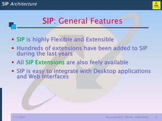 Sip architecture | PPTX