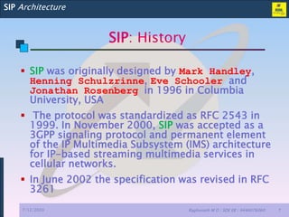 Sip architecture | PPTX
