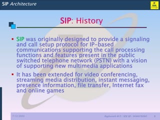 Sip architecture | PPTX