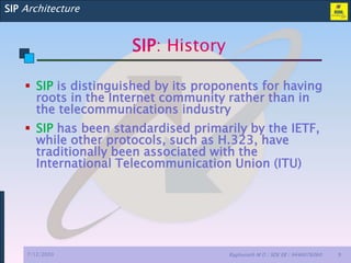 Sip architecture | PPTX