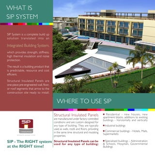 SIP - Integrated Building System - Brochure | PDF