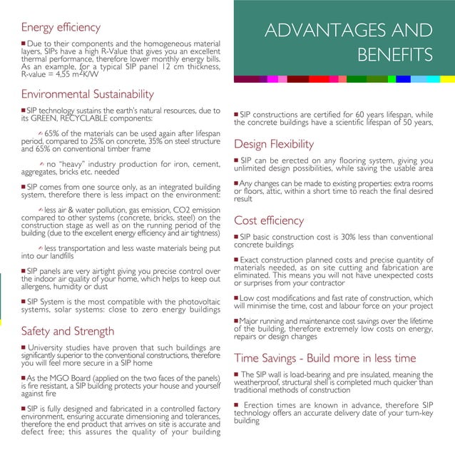 SIP - Integrated Building System - Brochure | PDF