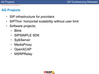 SIP Conferencing Reloaded | PPT