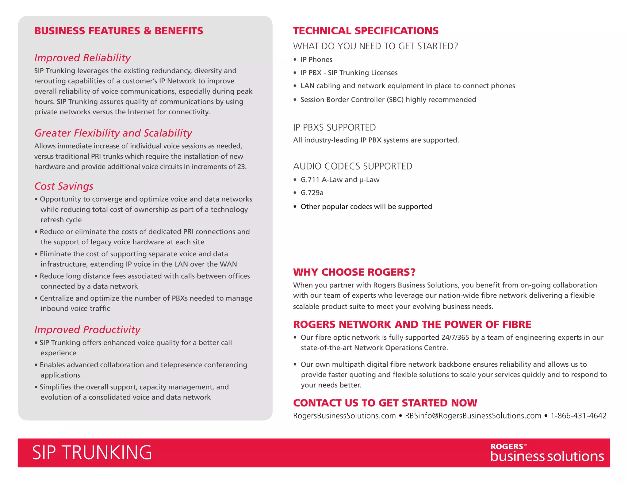 Business Solutions - SIP Trunking | PDF